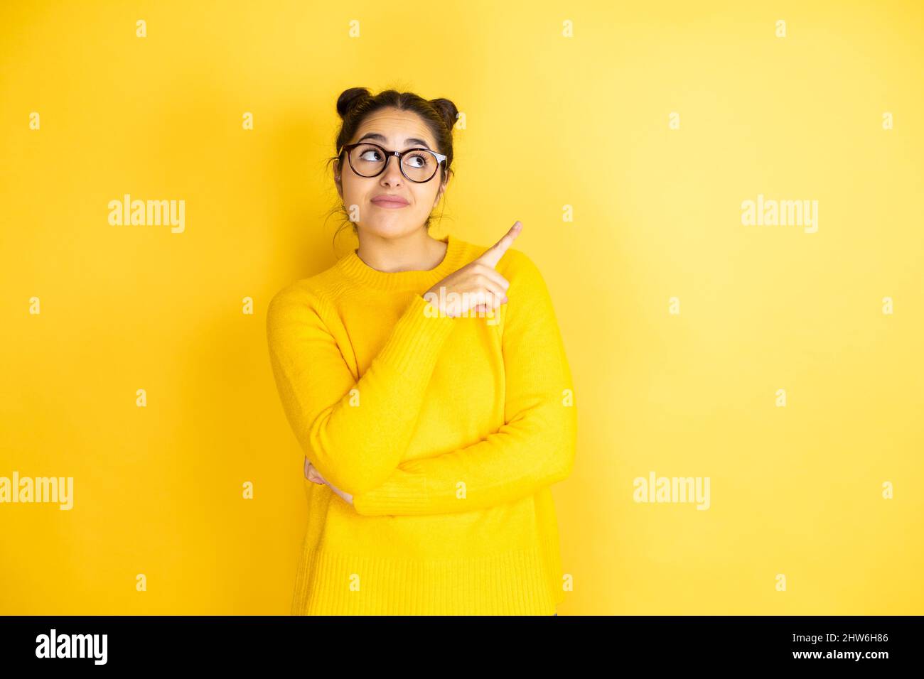 Topknot model hi-res stock photography and images - Alamy