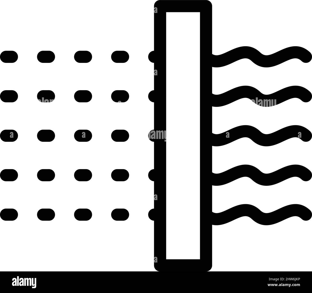 Air filter dry icon outline vector. Clean dust. Flow ecology Stock ...