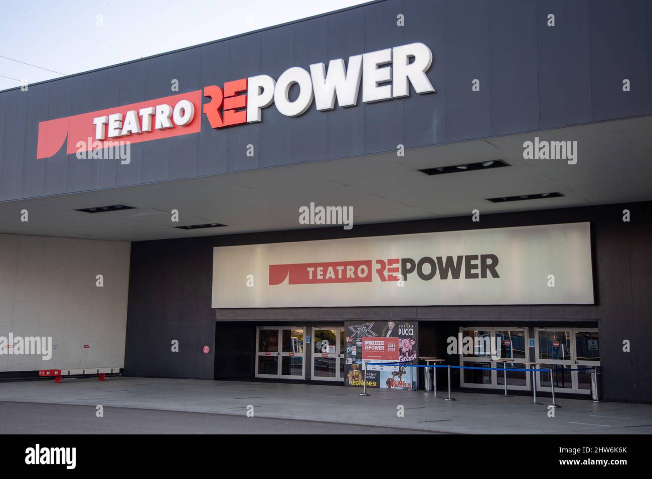 Milan, Italy - march 3 2022 - external view of the arena Repower ...