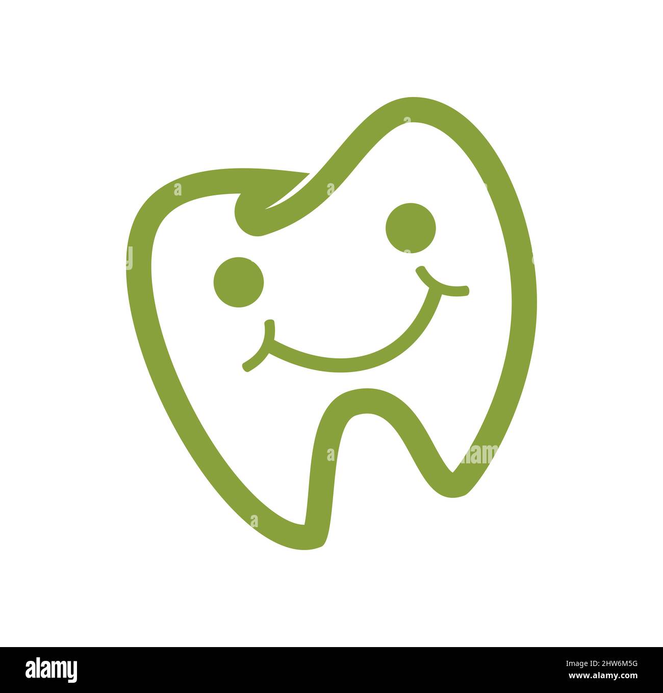 Funny pedriatic dentistry tooth logo design illustration vector eps ...