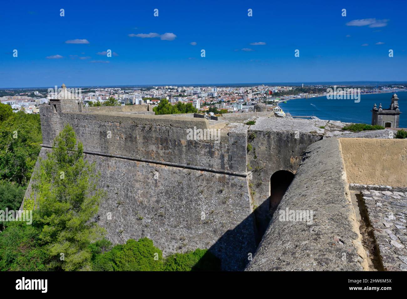 Sao Filipe castle and Setubal city, Setubal, Lisbon Coast, Portugal ...