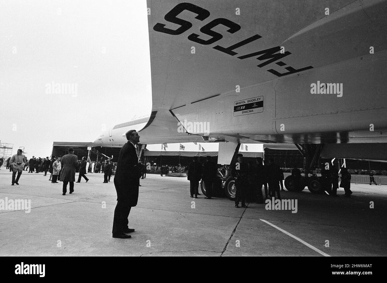 Concorde, prototype 001 makes its first official public appearance as ...