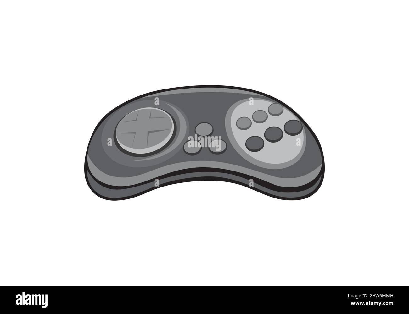 Sega Genesis Controller Vector
