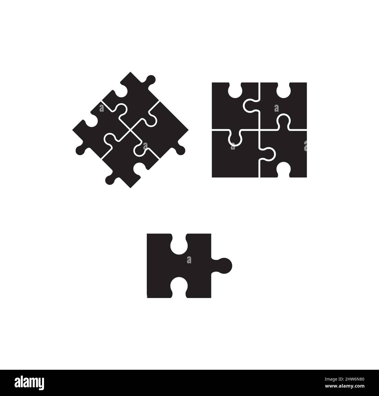 Image puzzles logo design illustration vector eps format , suitable for ...