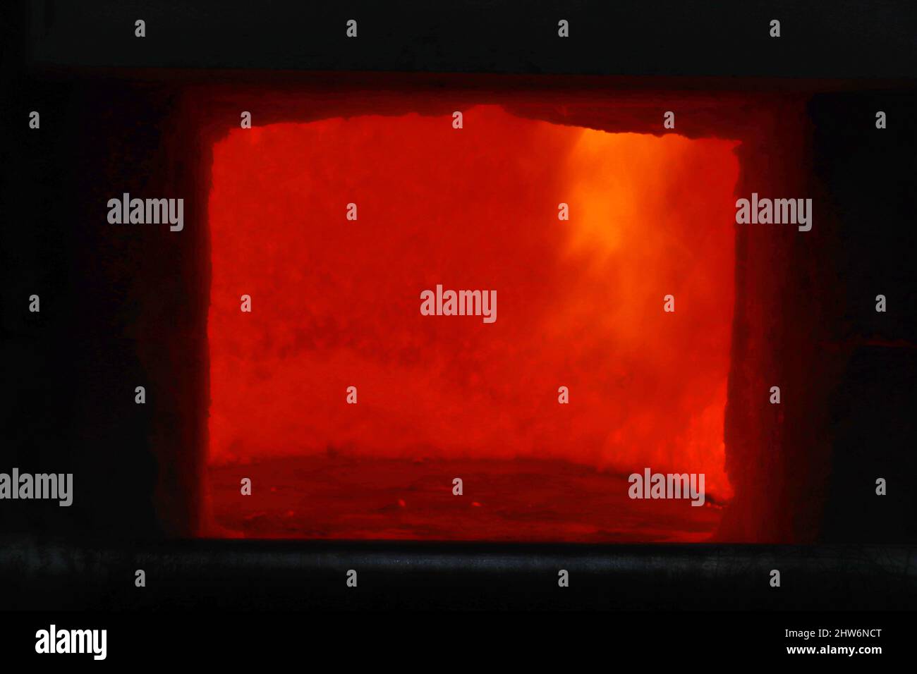 Aluminum casting furnace. Industrial background Stock Photo - Alamy