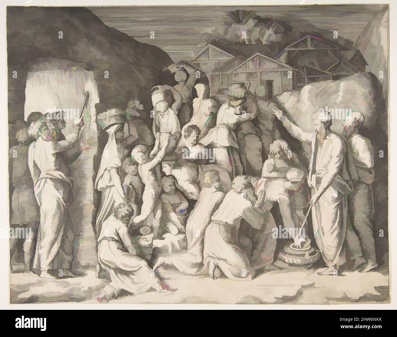 Moses striking the rock hi-res stock photography and images - Alamy