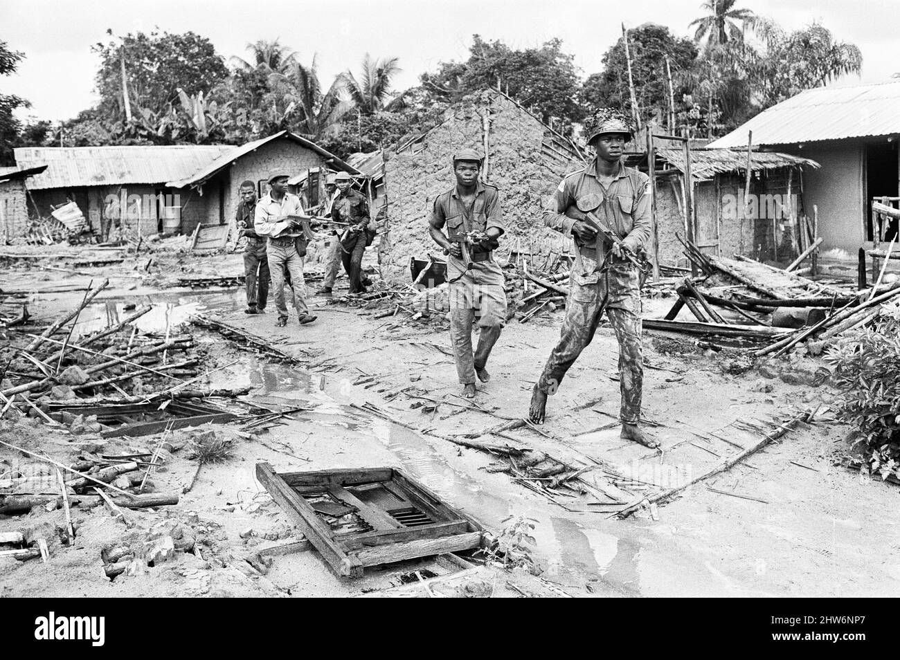 Biafran soldiers seen here advancing towards the Nigerian army during ...