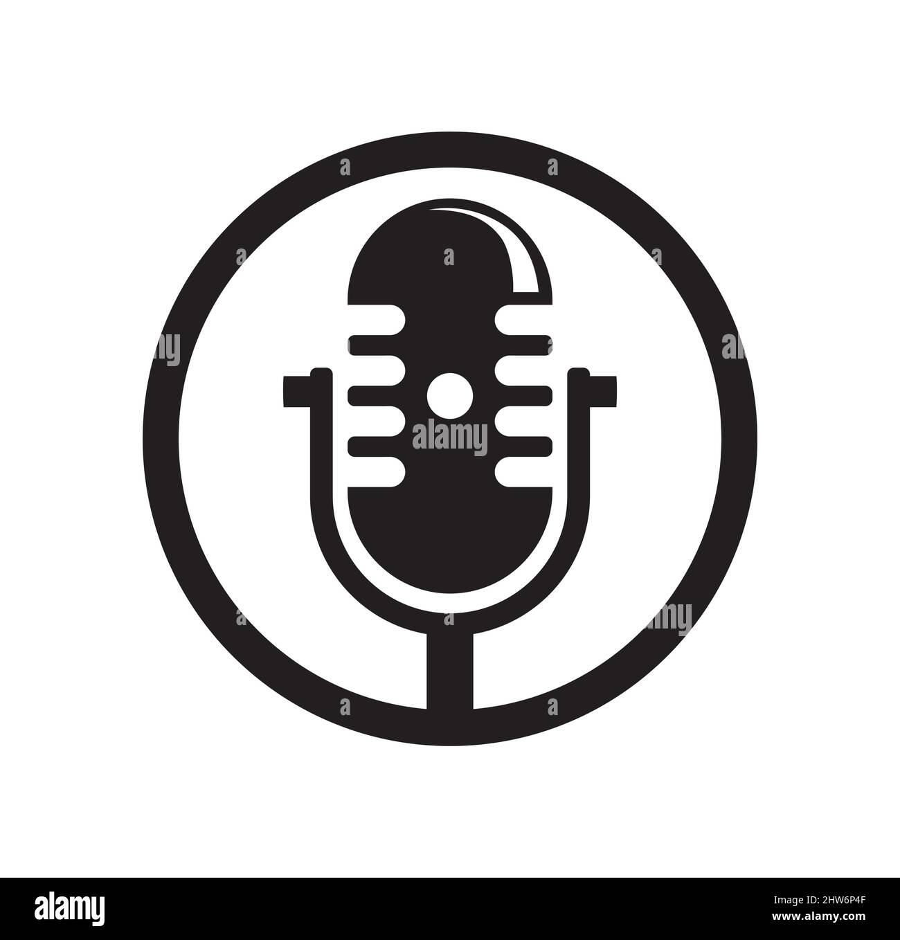 Microphone logo design illustration vector eps format , suitable for ...