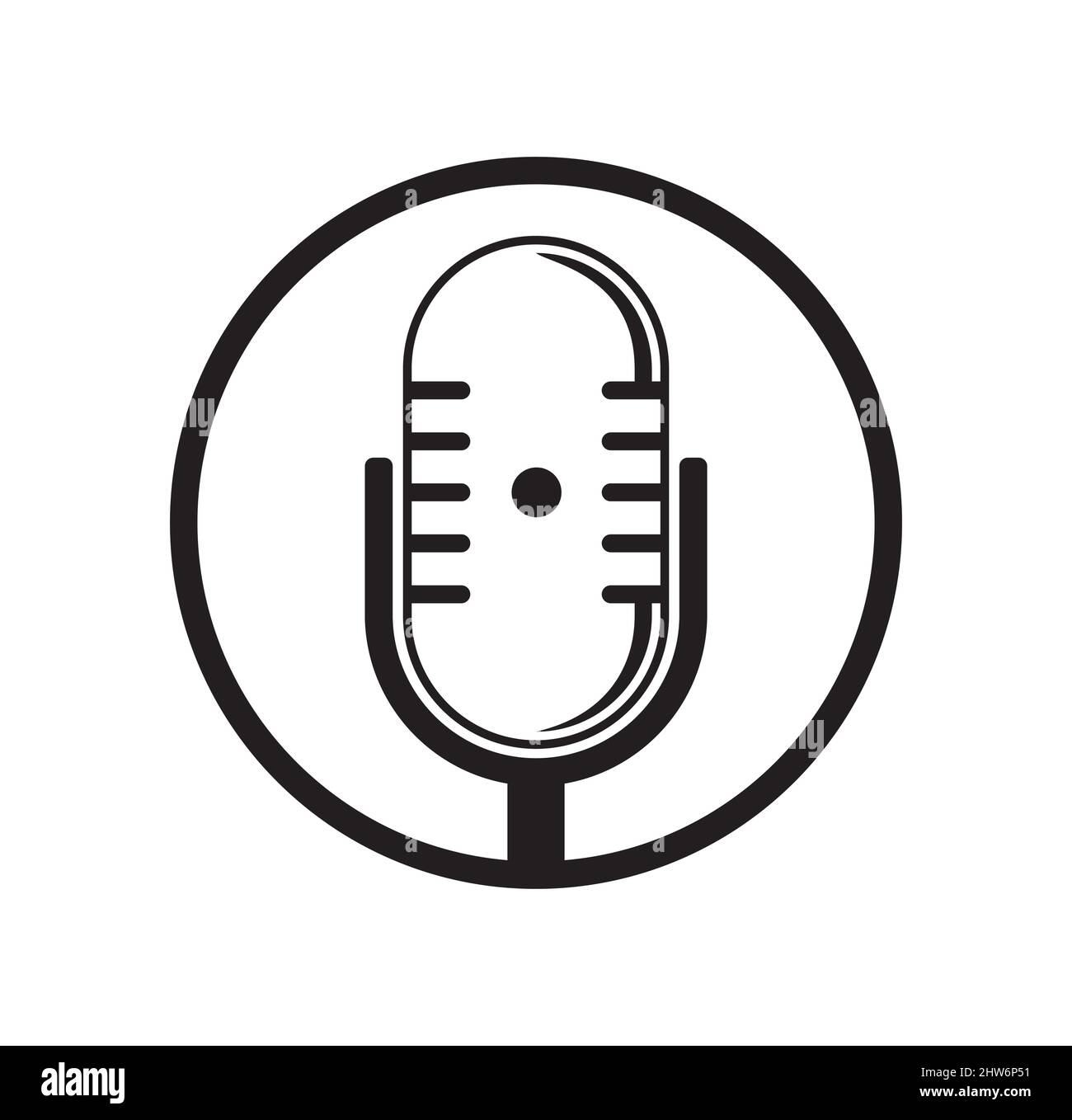 Microphone logo design illustration vector eps format , suitable for ...
