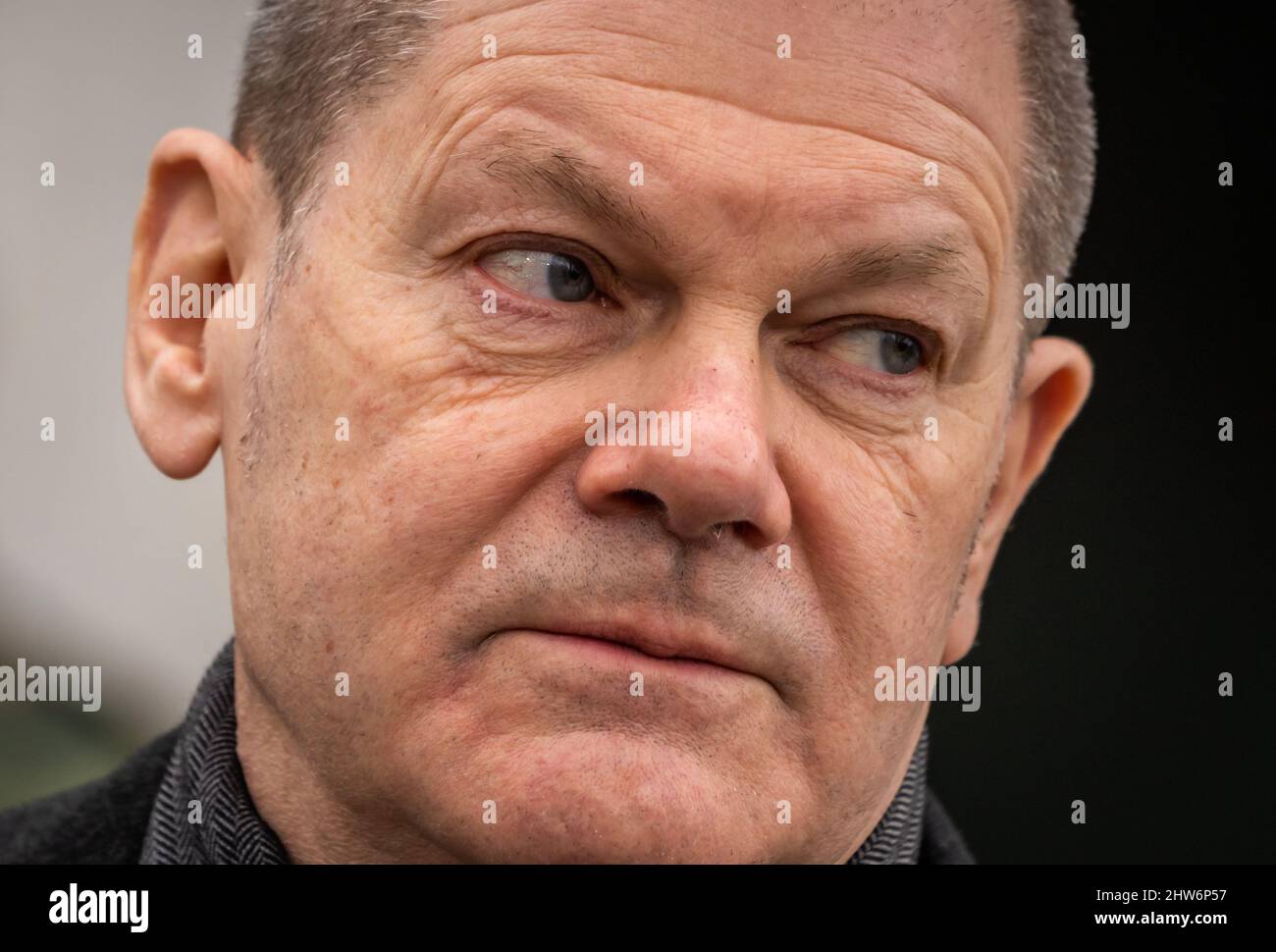 Schwielowsee, Germany. 04th Mar, 2022. German Chancellor Olaf Scholz ...