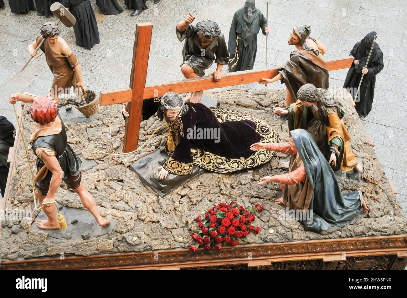 Holy Week in Zamora, Spain, procession of the Brotherhood of Jesús ...