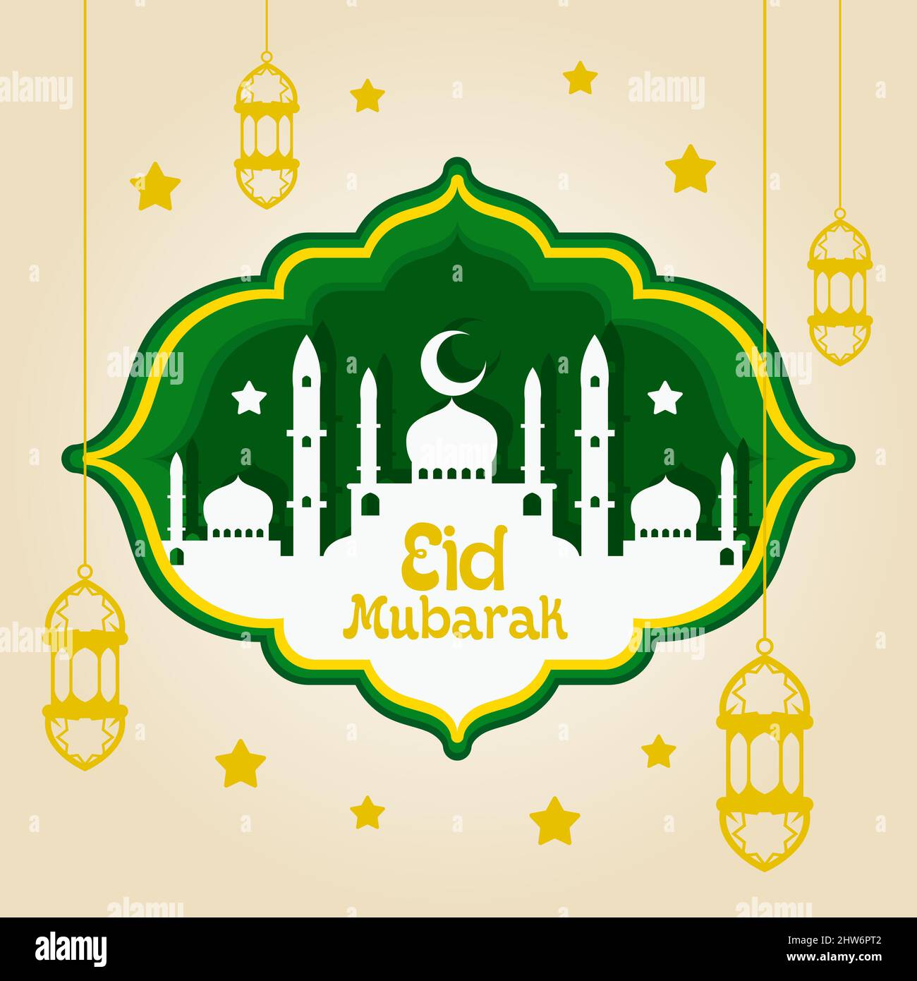 Eid mubarak, Happy Eid al adha, Eid al fitr calligraphy greeting card ...