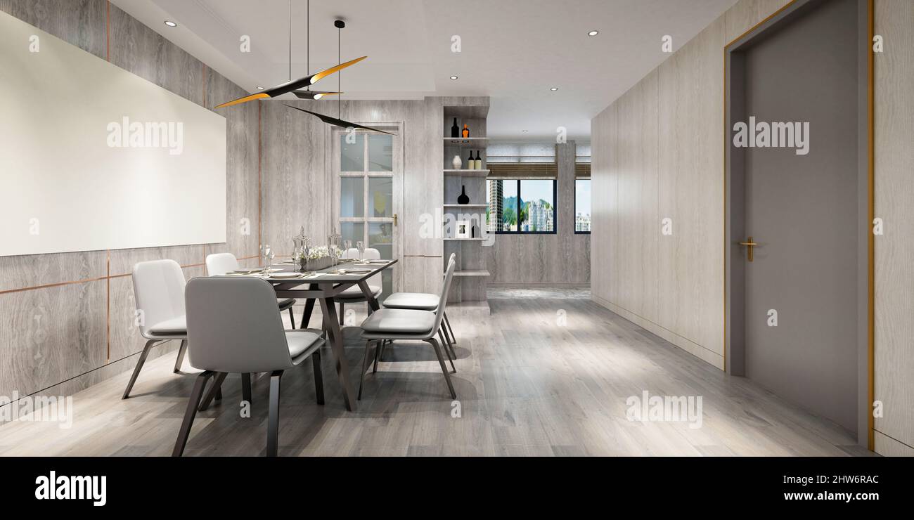 3d render of home interior Stock Photo - Alamy