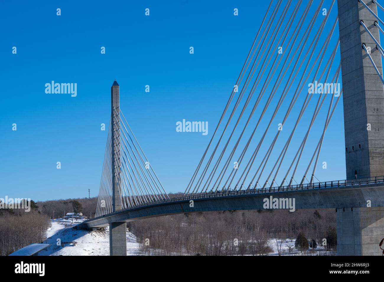 Penobscot Narrows Bridge from Verona Island to Prospect Maine Stock ...