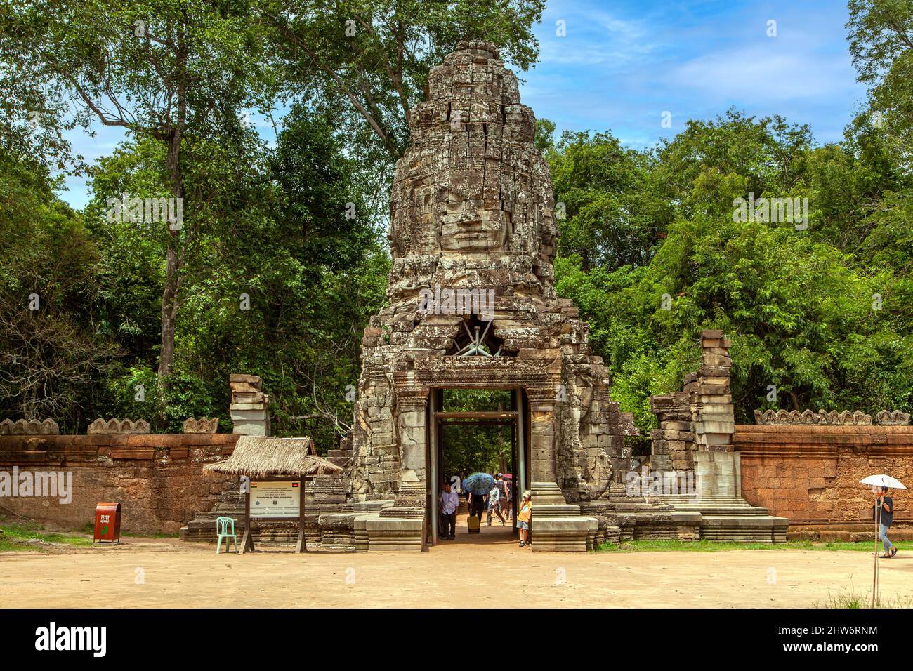 Ancient Khmer architecture ,Ta Prohm temple ruins hidden in jungle in ...