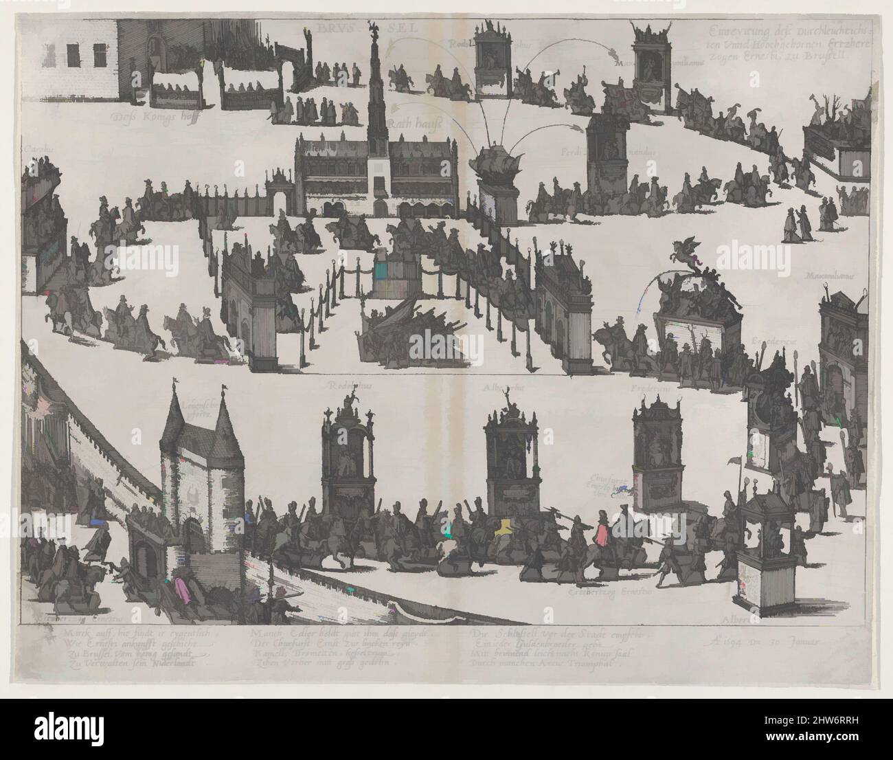 Art inspired by Entrance of the Archduke Ernest to Brussels, January 30 ...