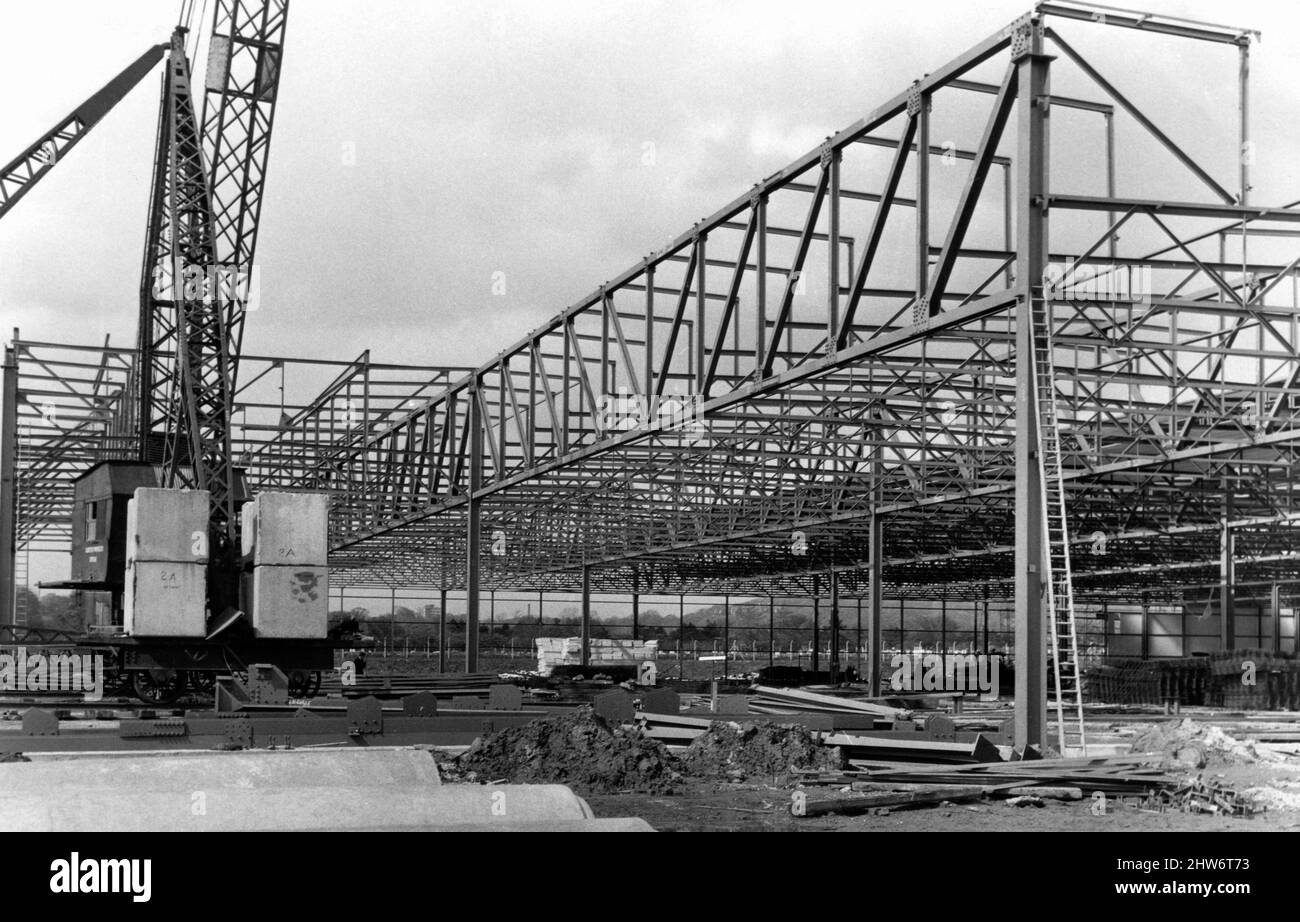 Standard Triumph Paint & Trim Shop, under construction at assembly ...