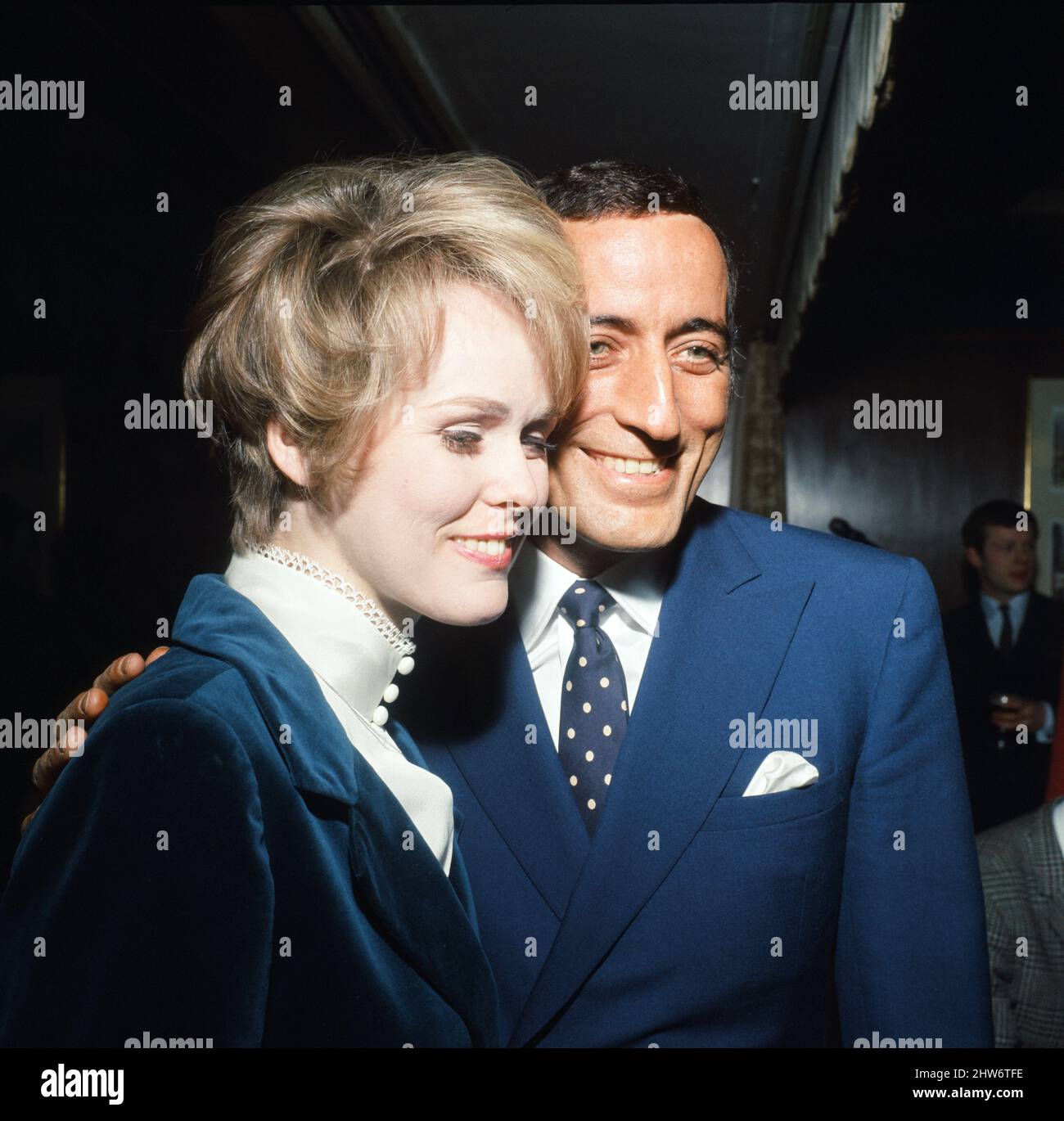 American singer Tony Bennett with Sandi Grant, who he plans to marry ...