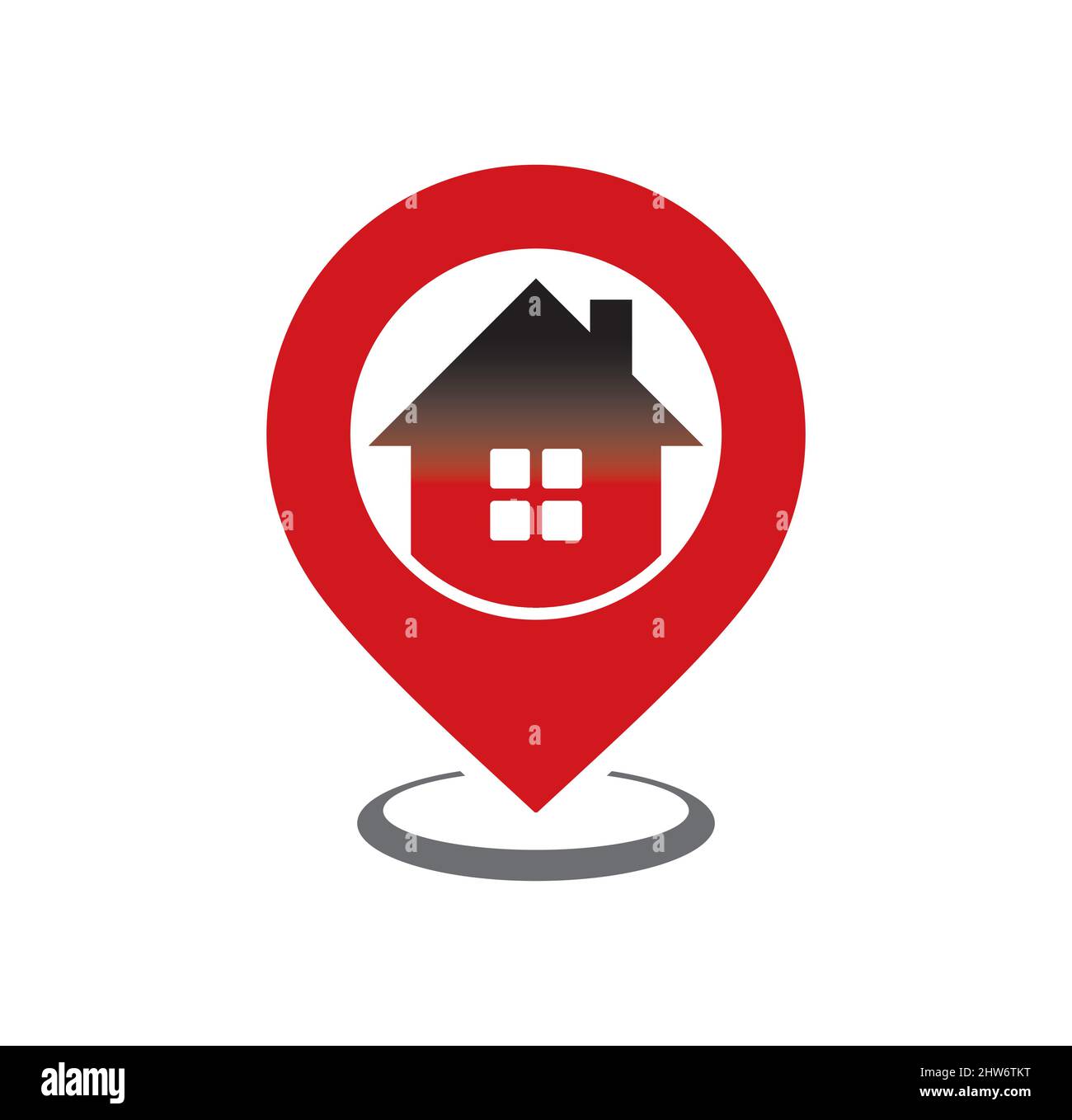 Pin house logo design illustration vector eps format , suitable for ...