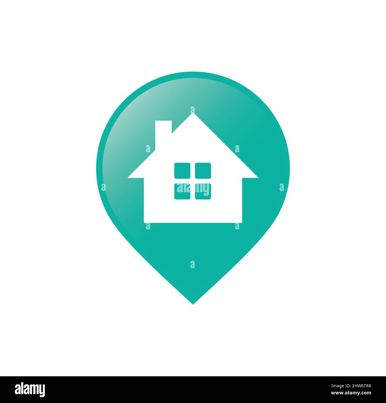 Pin house logo design illustration vector eps format , suitable for ...