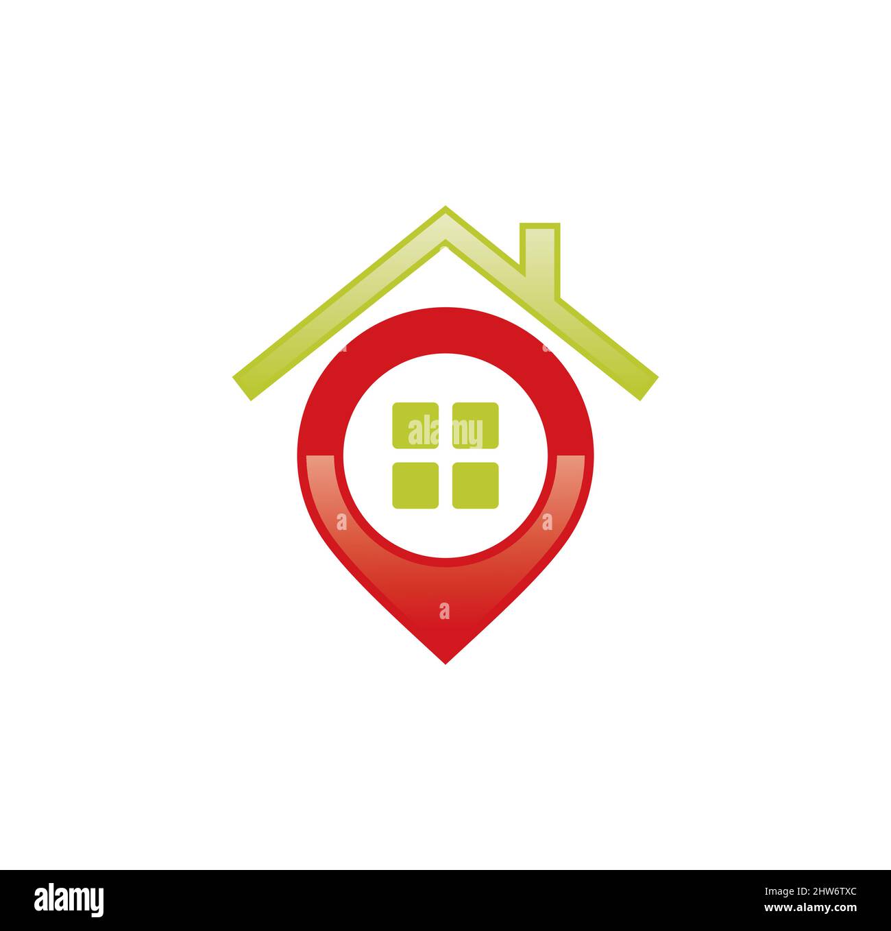 Pin house logo design illustration vector eps format , suitable for ...