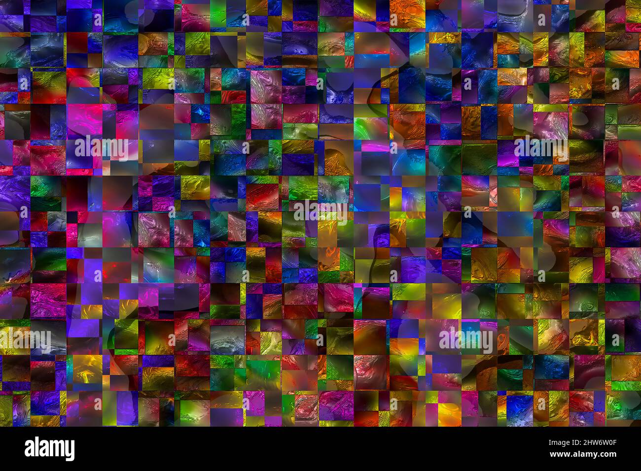 Digital painted abstract design of a colorful texture Stock Photo - Alamy