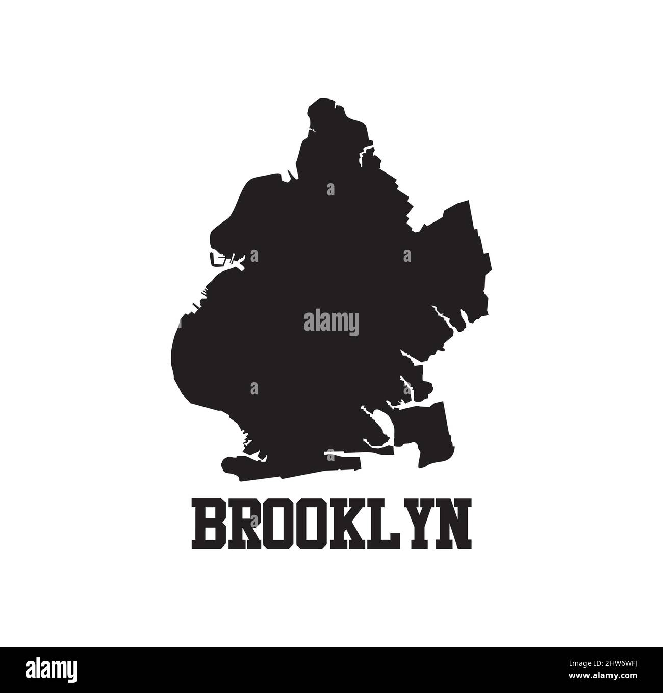 Brooklyn map design illustration vector eps format , suitable for your ...