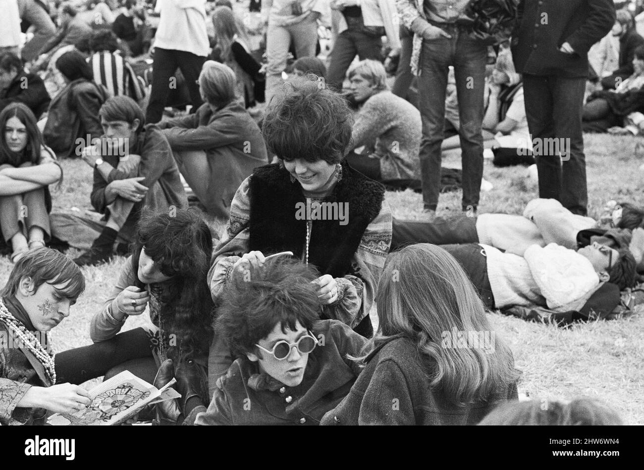 Flower People at the 1967 National Jazz and Blues Festival at Royal ...