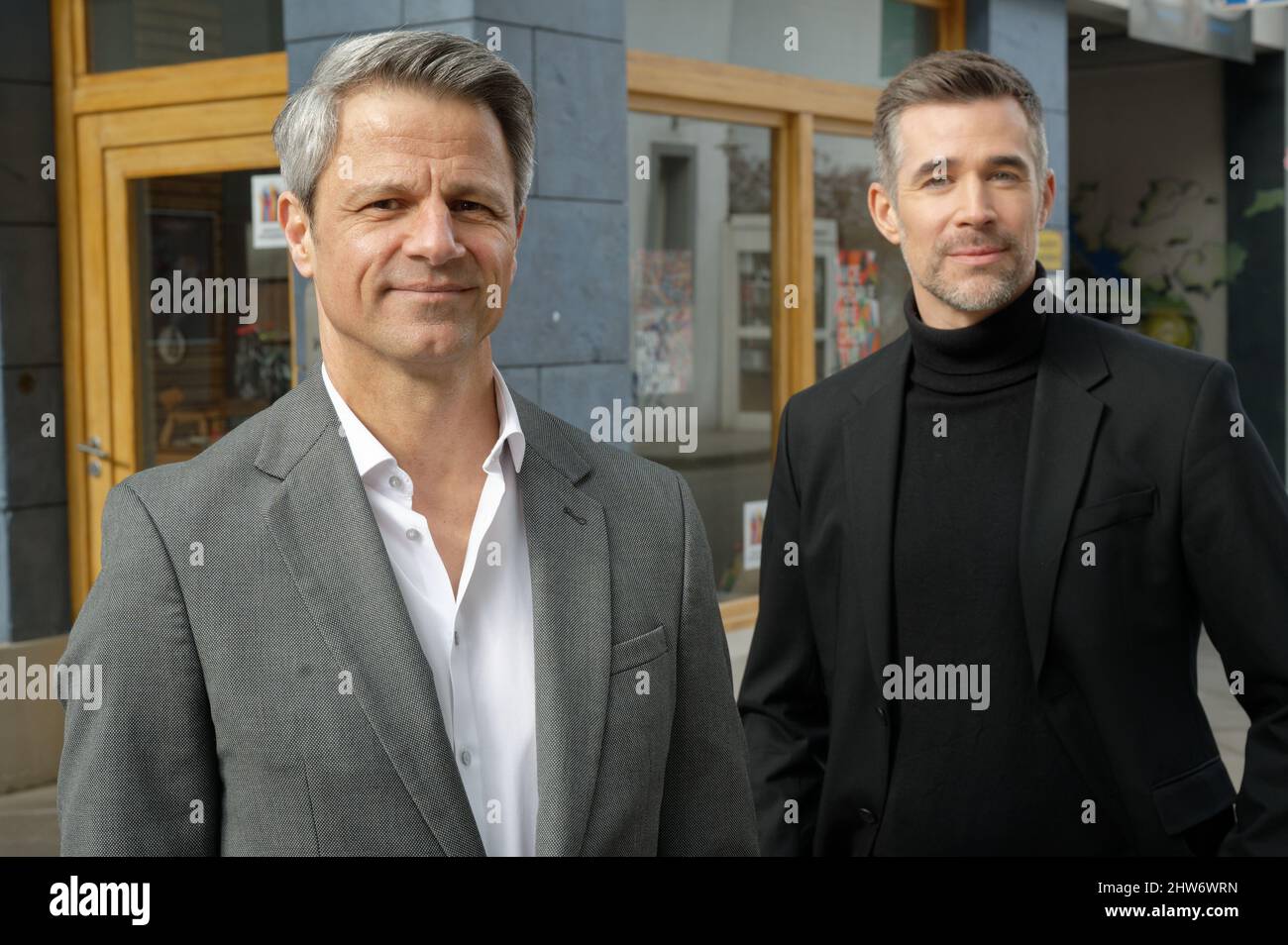 Cologne, Germany. 01st Mar, 2022. Actors Jens Hajek as Benedikt Huber ...