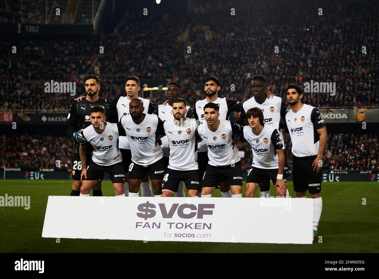 02 March 2022; Mestalla Stadium, Valencia, Spain; Copa del Rey ...