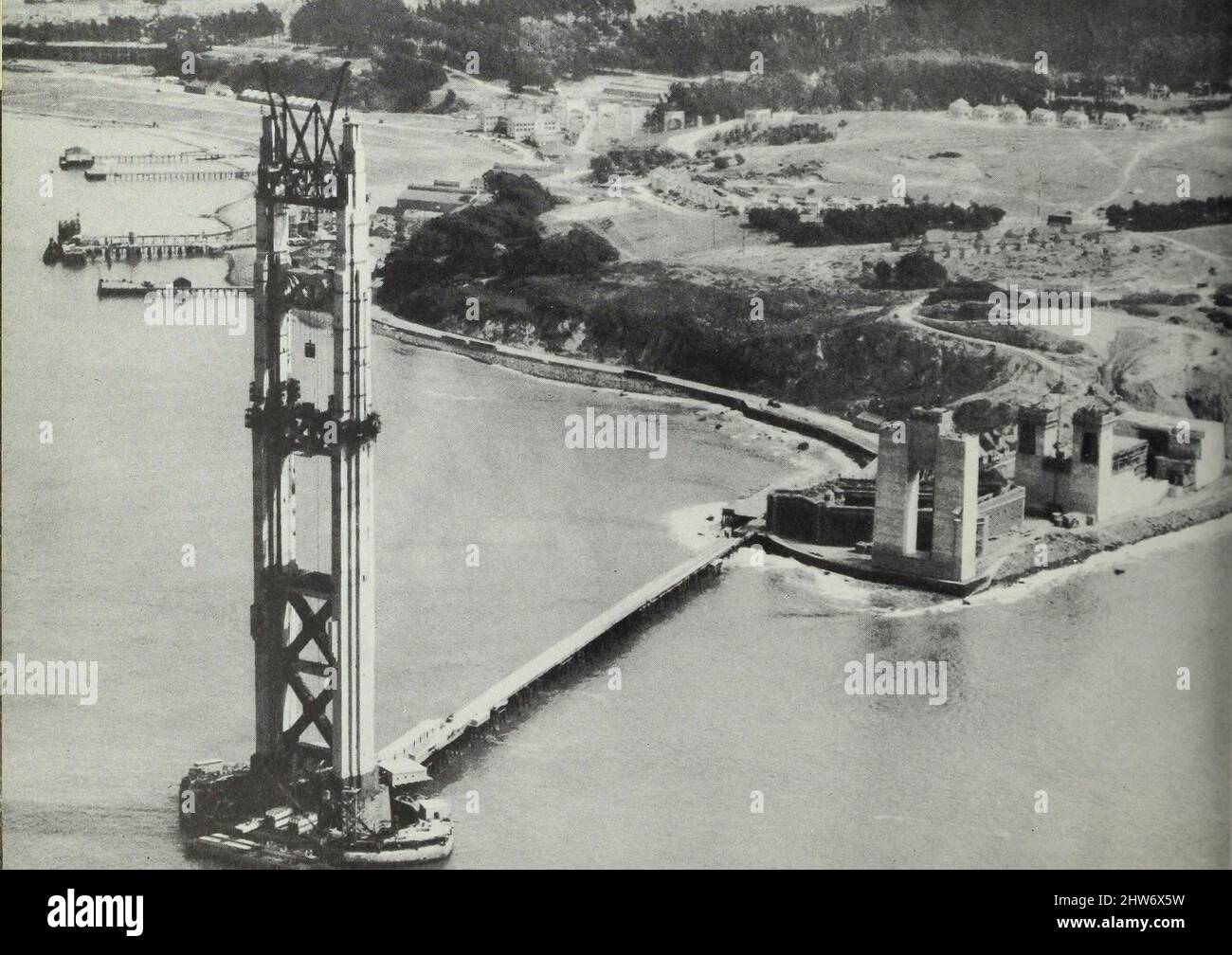 Golden gate bridge construction worker hi-res stock photography and ...