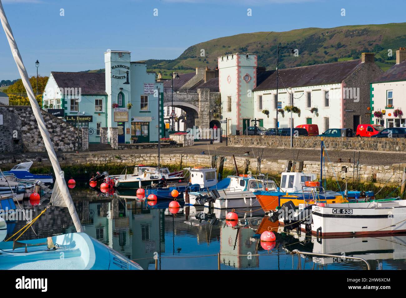 Carnlough harbour, County Antrim, Northern Ireland Stock Photo - Alamy