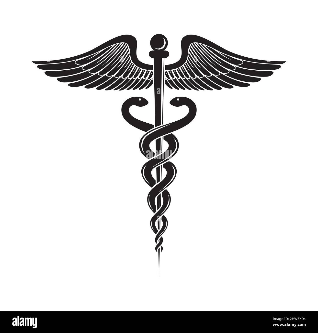 Caduceus Medical Symbol Vector