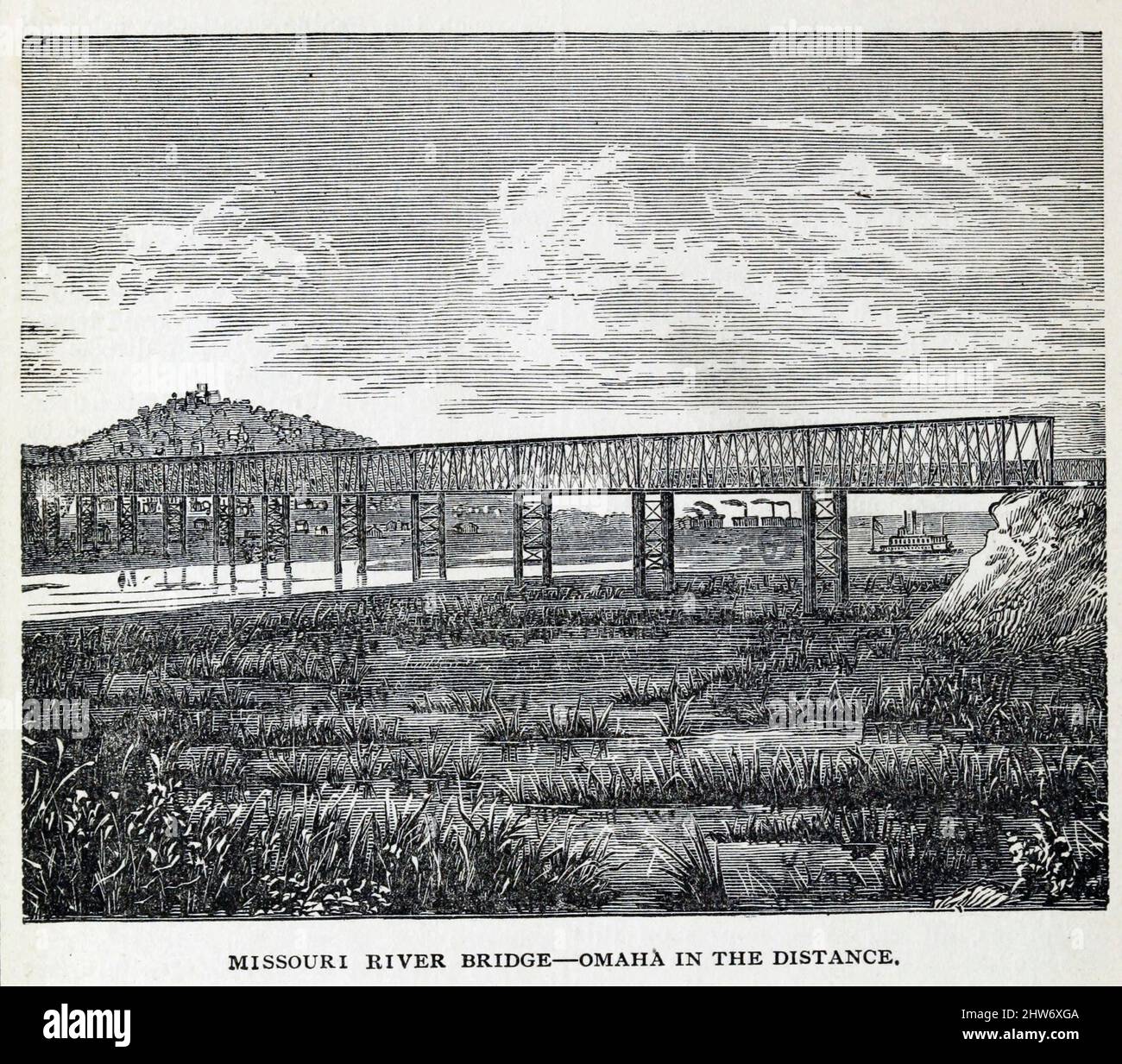 Union pacific missouri river bridge hi-res stock photography and images ...