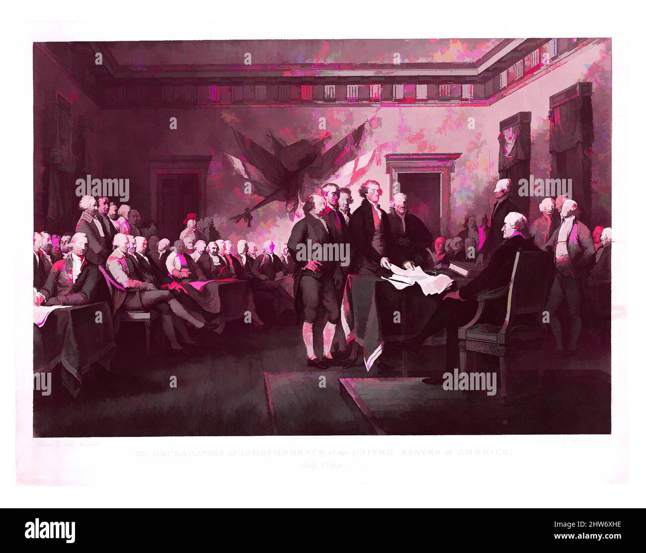 Art inspired by The Declaration of Independence (July 4, 1776), 1823 ...