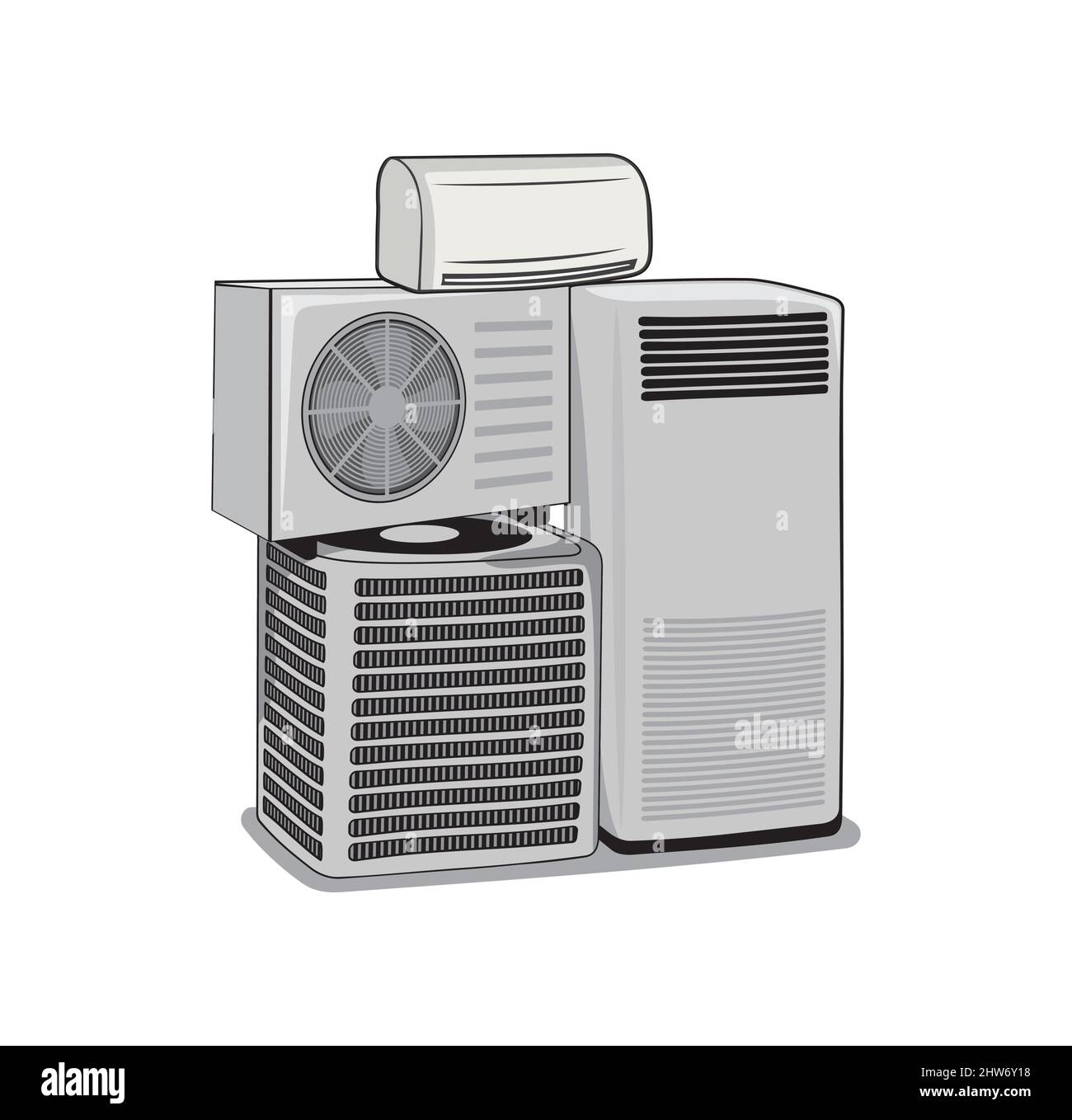 Air Conditioner devices design illustration vector eps format ...