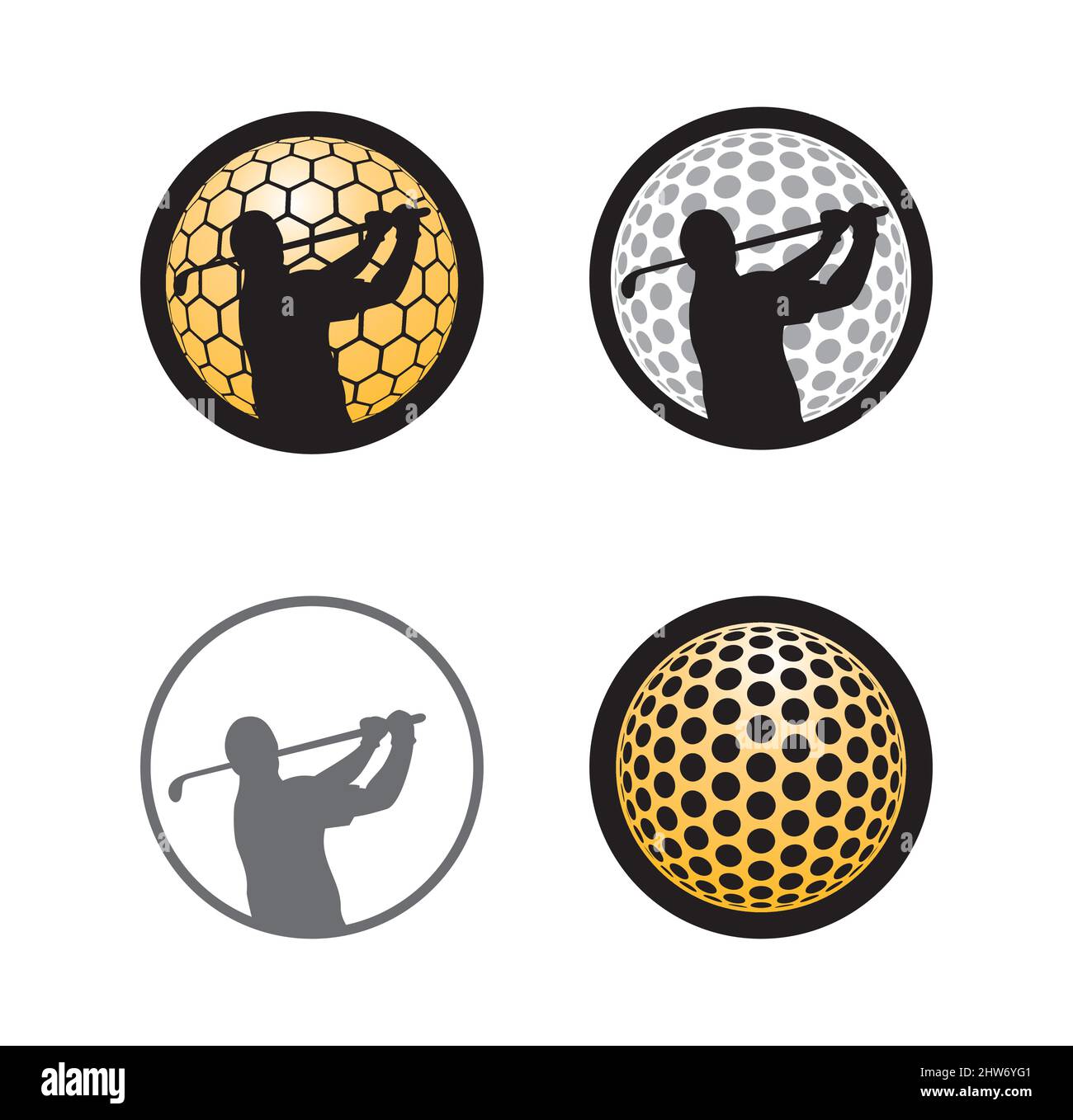 Golf logo design illustration vector eps format , suitable for your ...