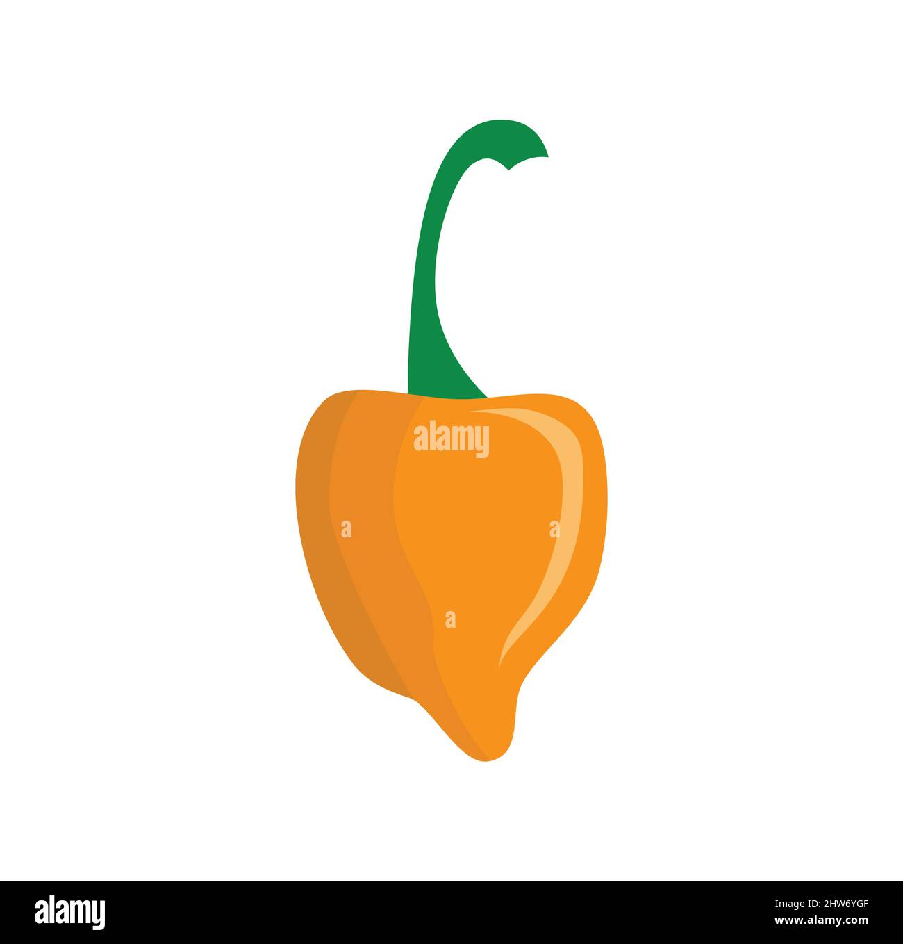 A habanero pepper design illustration vector eps format , suitable for ...