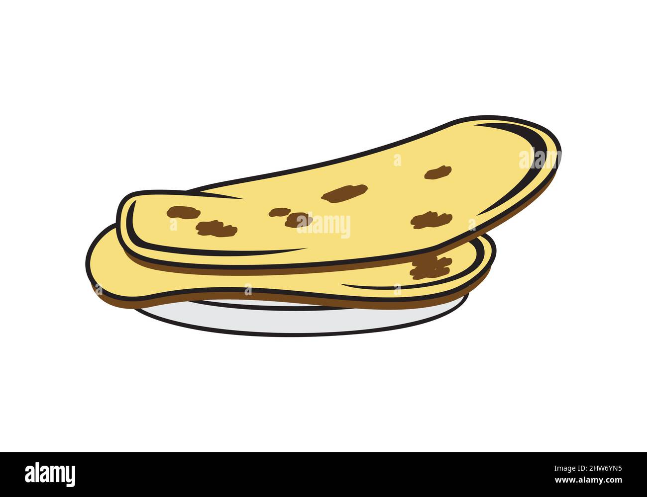 Roti vector vectors Stock Vector Images - Alamy