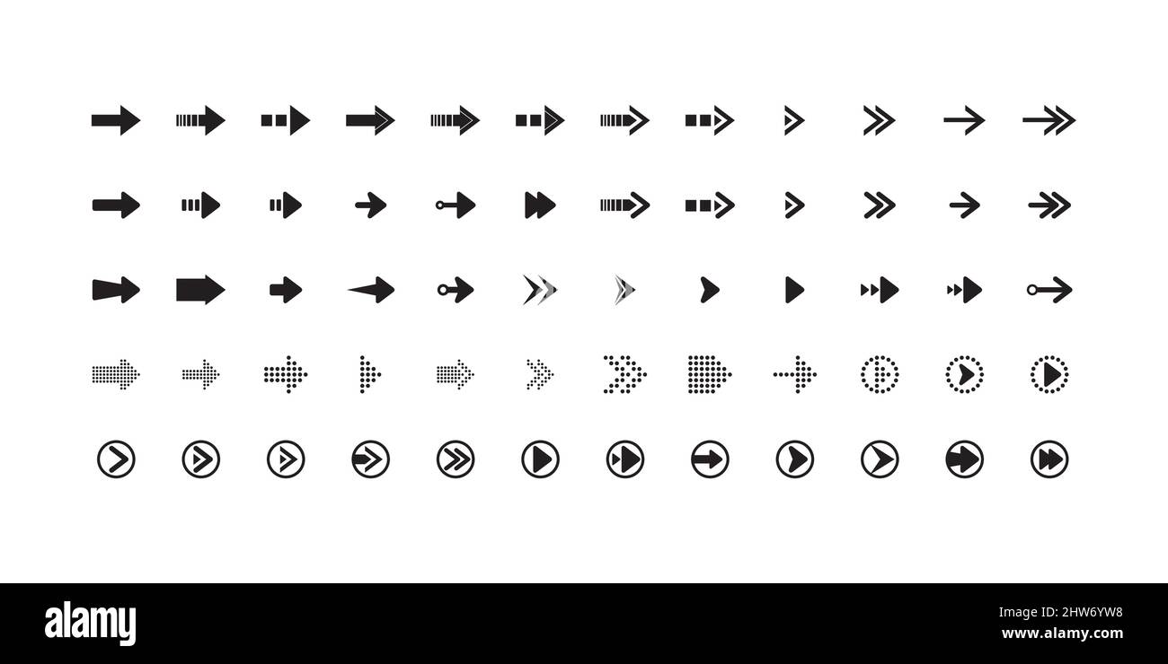 Set of arrows sign design illustration vector eps format , suitable for ...