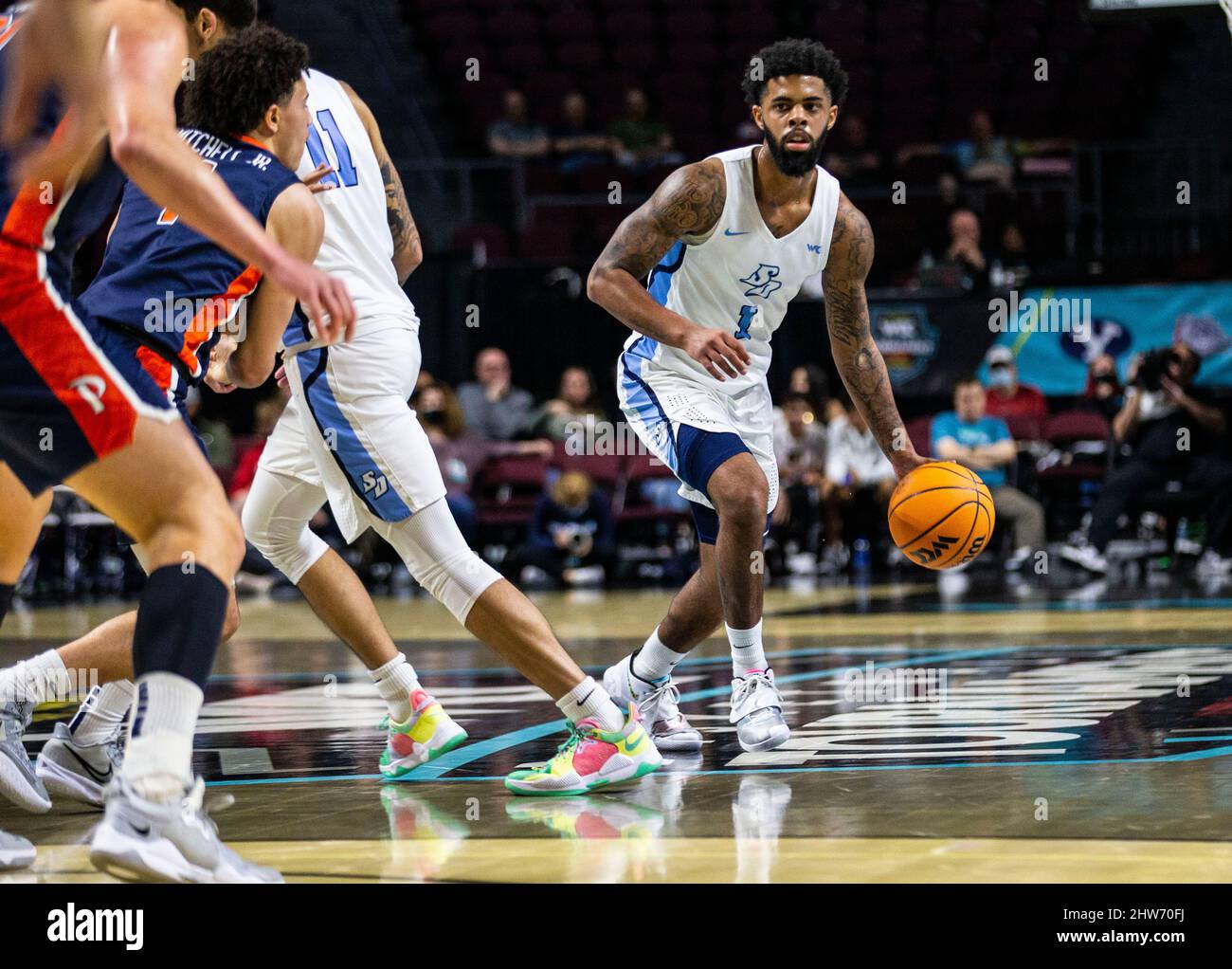 March 03 2022 Las Vegas, NV, U.S.A. San Diego guard Jase Townsend (1 ...