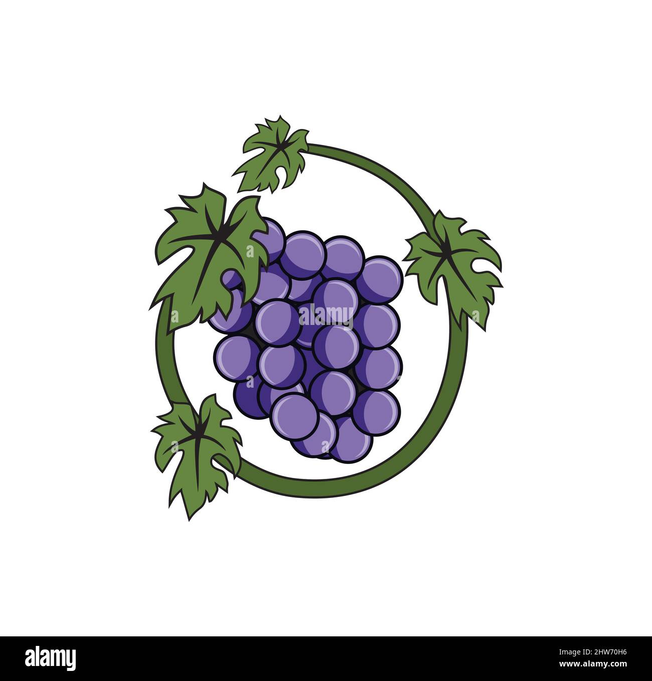 Grape tree logo hi-res stock photography and images - Alamy
