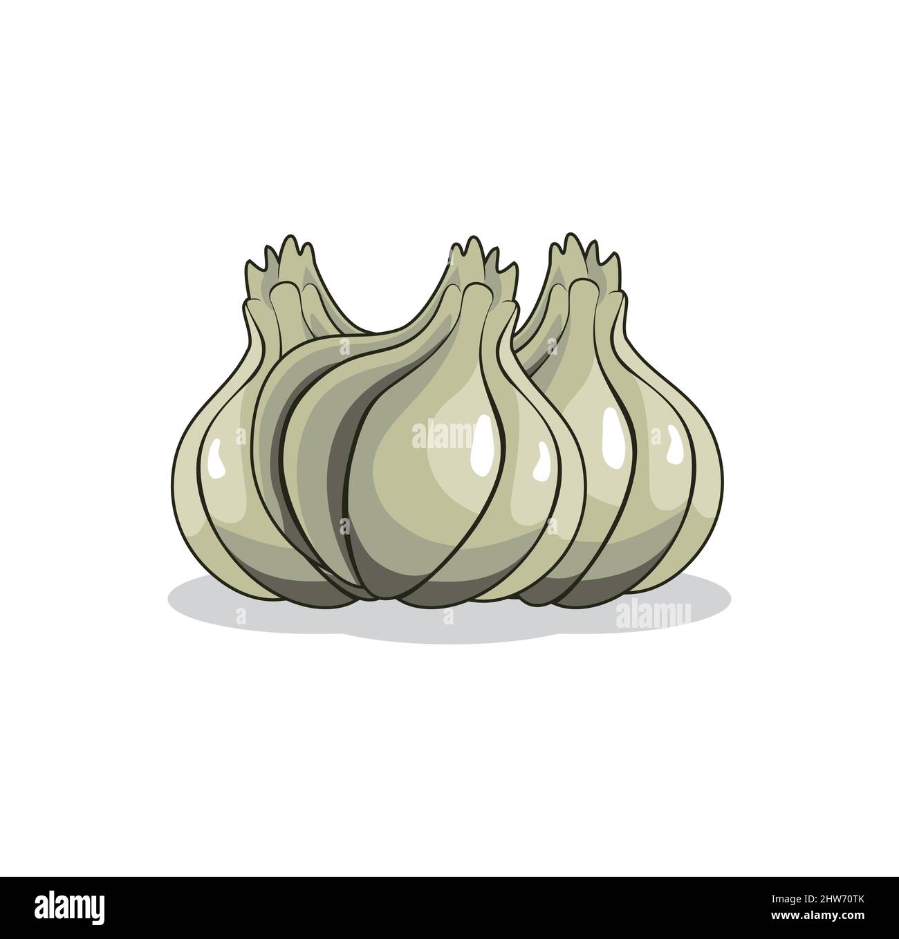 Garlic design illustration vector eps format , suitable for your design ...