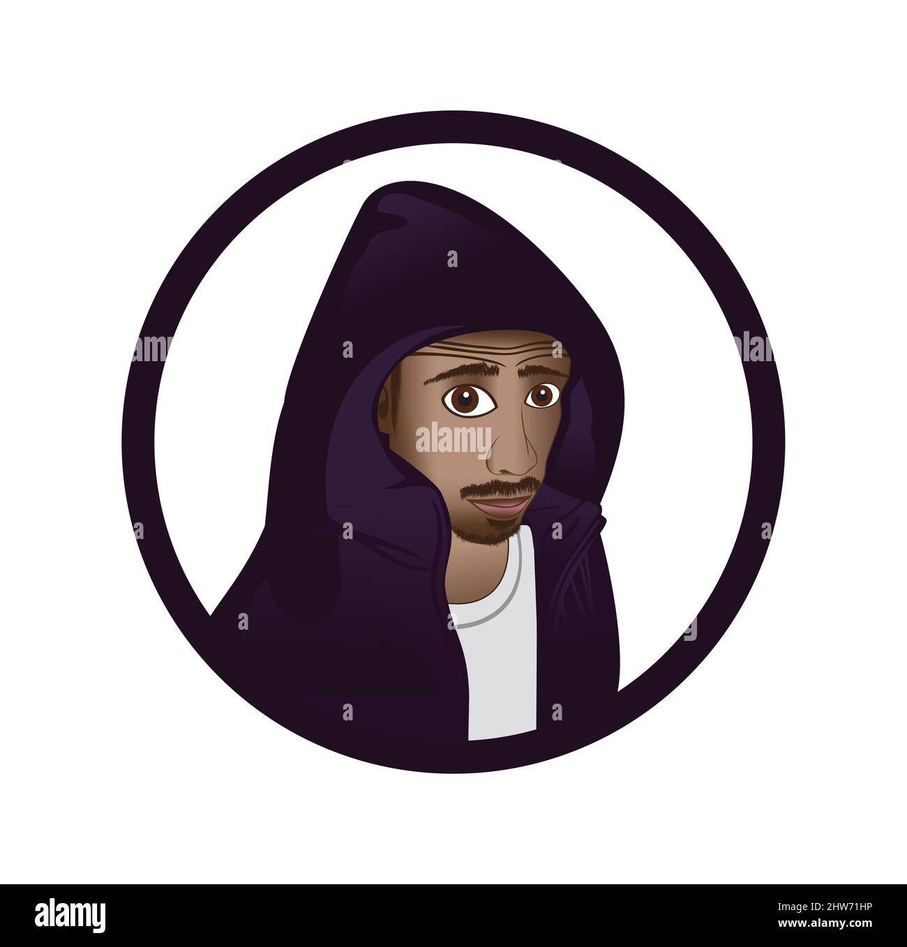 Design of afro man avatar illustration design vector eps format ...