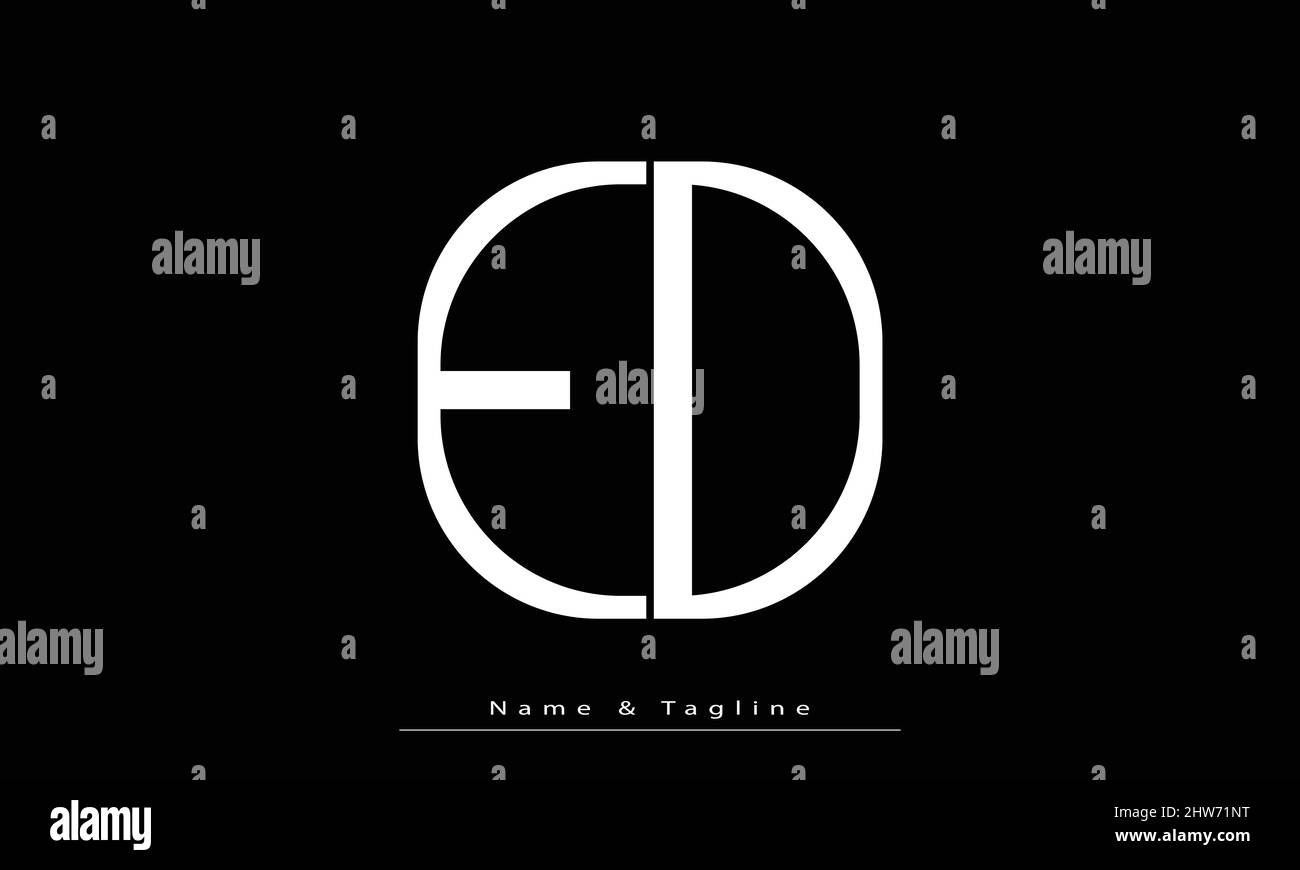 Alphabet letters Initials Monogram logo ED, DE Stock Vector Image & Art ...