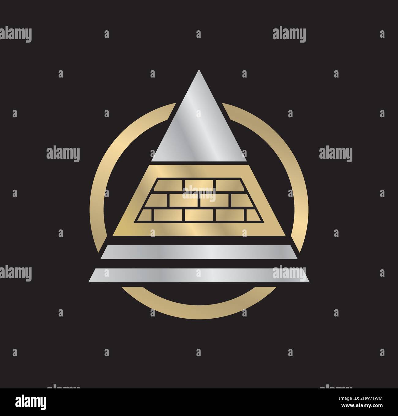 Pyramid logo design illustration vector eps format , suitable for your ...
