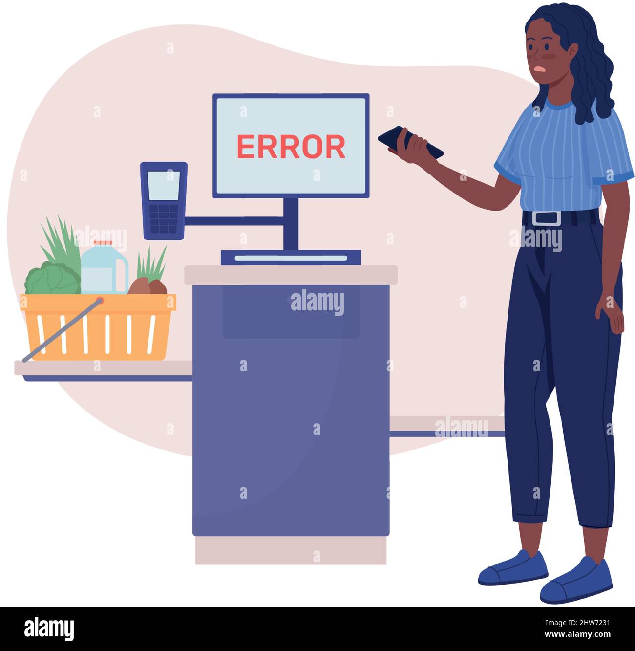 Self check out Cut Out Stock Images & Pictures - Alamy