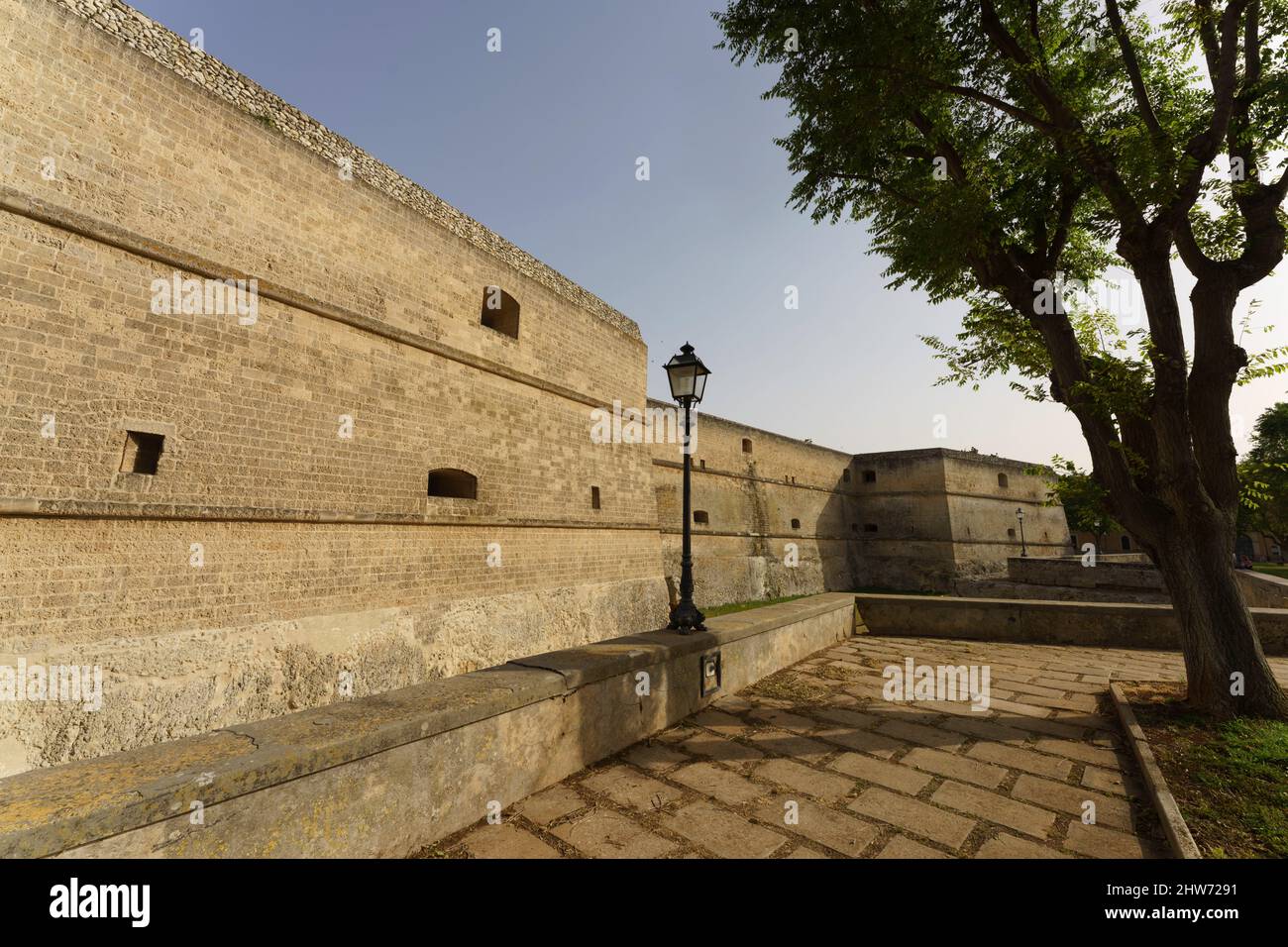 Copertino, historic city in Lecce province, Apulia, Italy. The castle ...