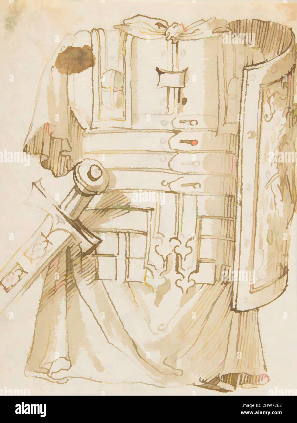 Art inspired by recto: Drawing after Antique Armor; verso: Drawing of ...