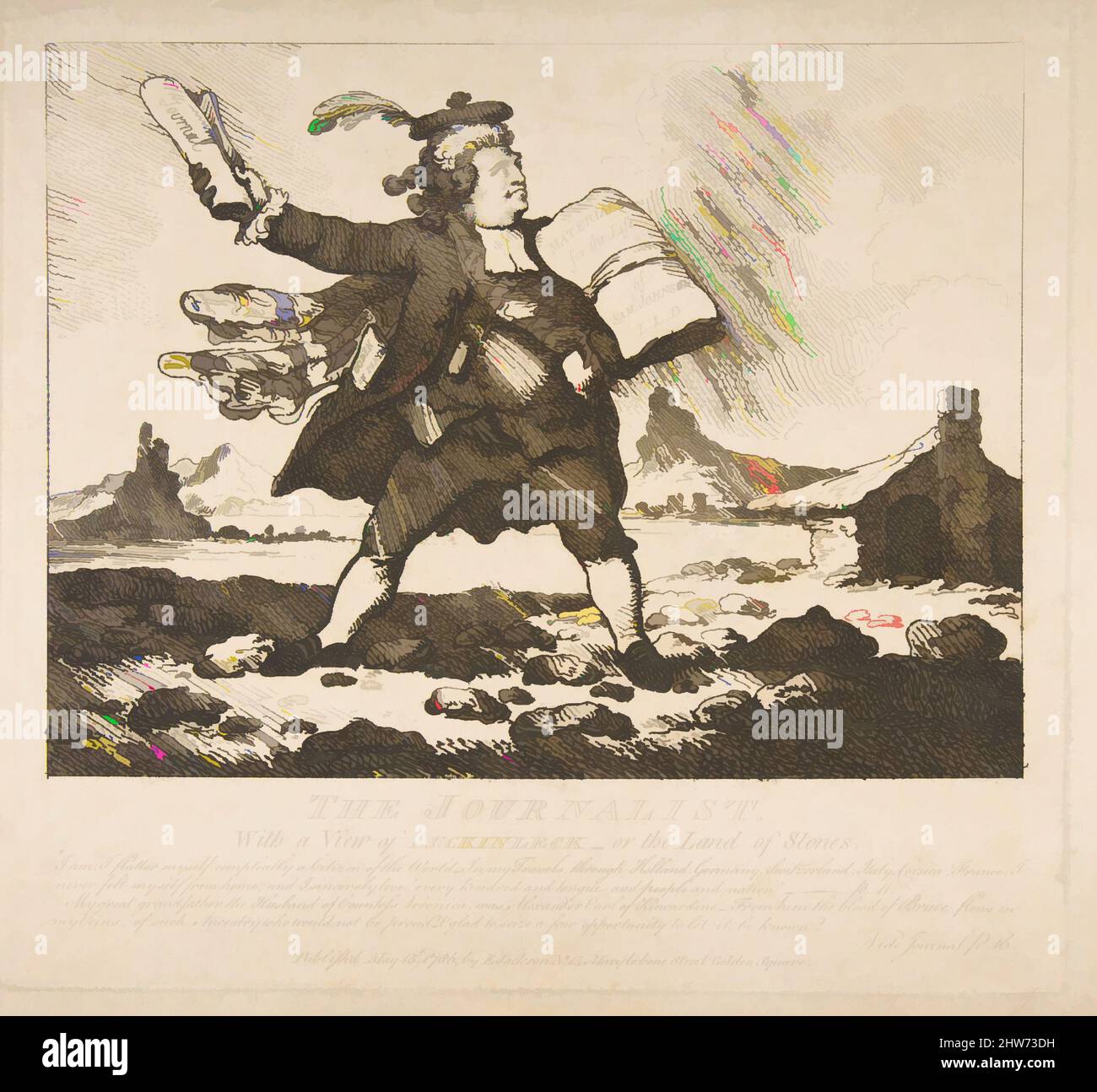 Art inspired by The Journalist, With a View of Auckinleck, or the Land ...